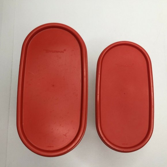 Tupperware | Kitchen | Tupperware Red Lid Pantry Modular Mate Canisters ...